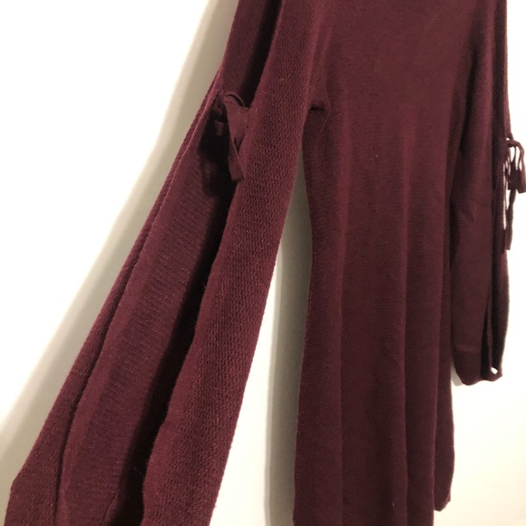 American Eagle Outfitters | Dresses | American Eagle Maroon Wine Waffle ...